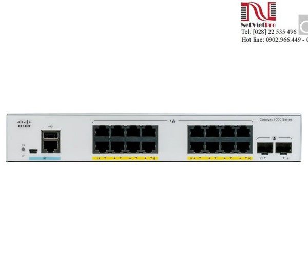 Switch Cisco Catalyst 1000 C1000-16P-2G-L - Phụ Kiện Quang